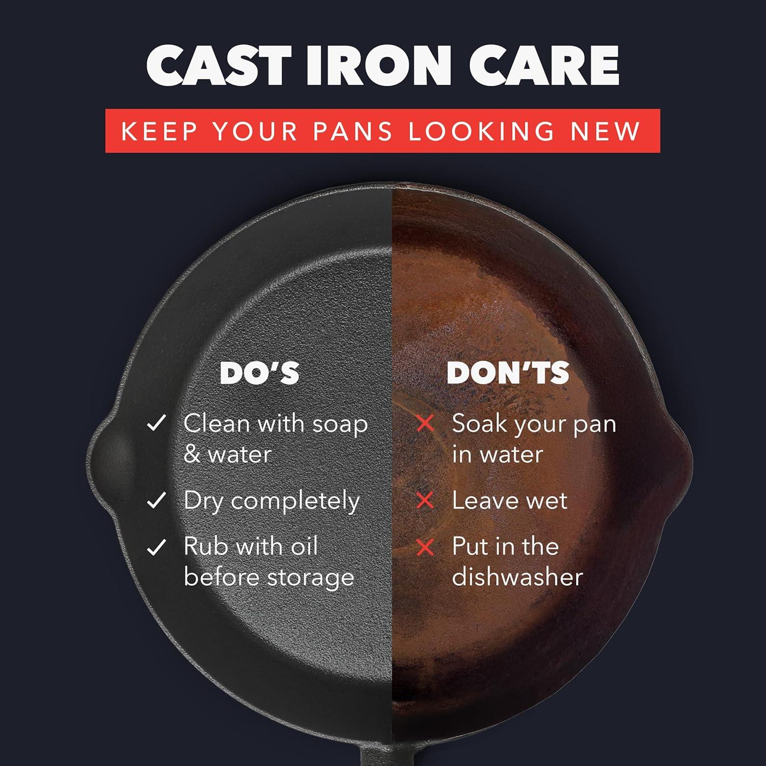 GreenPan x Bobby Flay Cast Iron Pre-Seasoned 16.5 x 9.5” Reversible ...